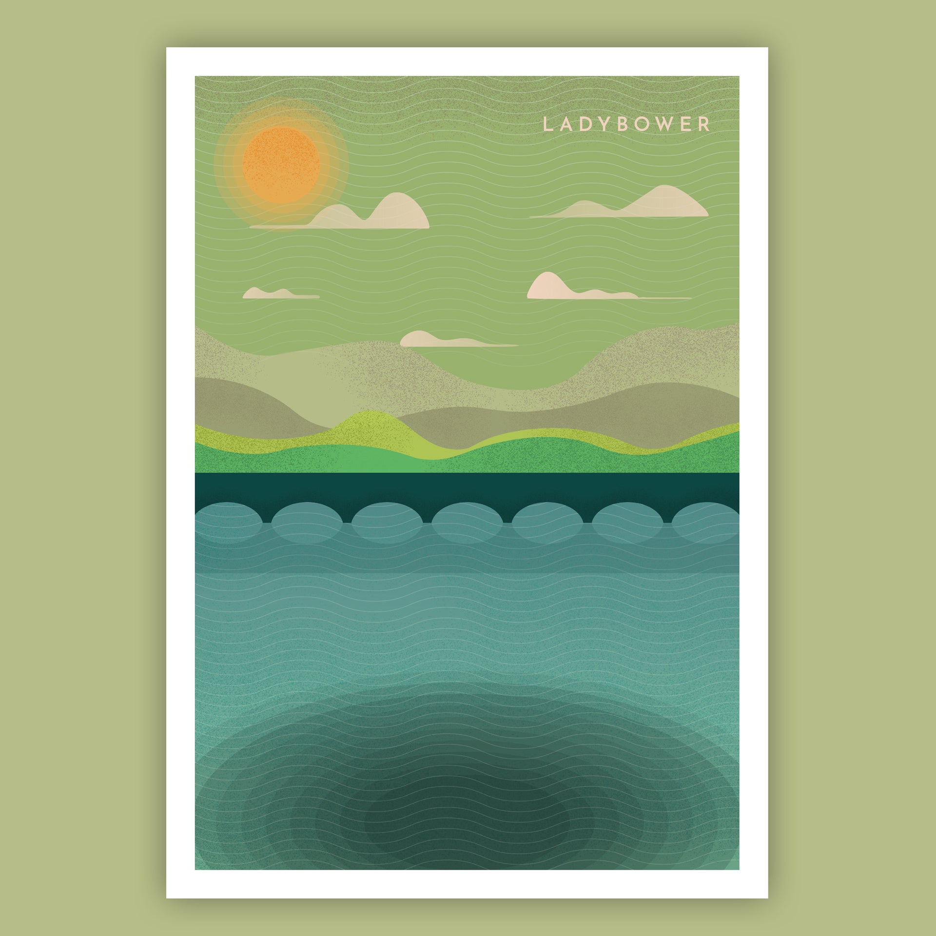 Ladybower Print - A4 – The Sheffield Gift Box